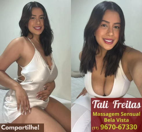 Guia das Massagistas - Tali Freitas. Massagem Sensual - Bela Vista -São Paulo - Fone: (11)96706-7330